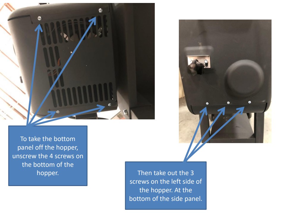 HOW TO REMOVE THE BOTTOM PANEL ON THE NEW HOPPER – CAMP CHEF