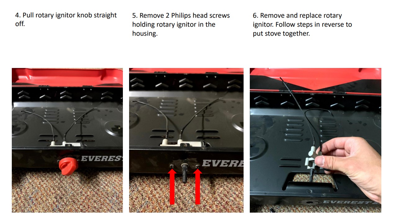 HOW TO REPLACE THE TWO PRONG IGNITER IN THE EVEREST 2X – CAMP CHEF